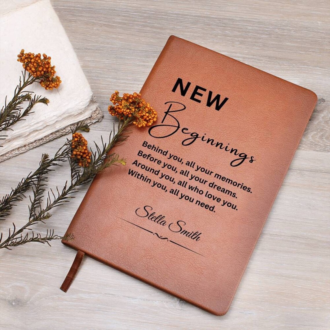 New Beginnings Journal, Graduation Gift, New Chapter Gift, Retirement ...