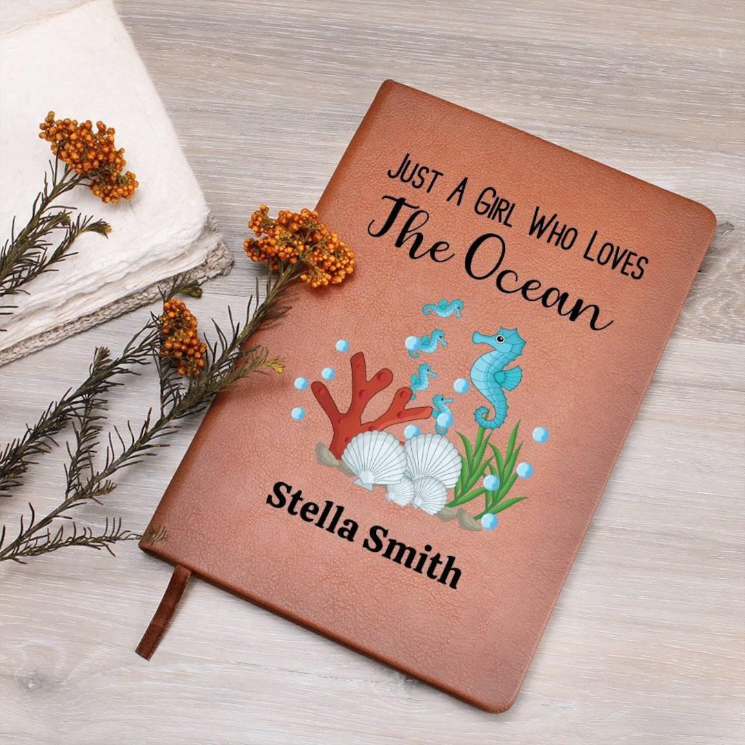 Personalized Marine Biology Journal Notebook, Custom Seahorse Logbook ...