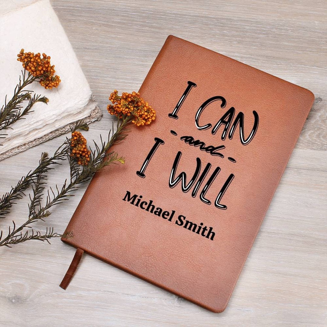 I Can and I Will Journal, Mental Health Journal, Affirmation Gift ...