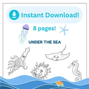 Colouring Activity Sheets: Under the Sea - Colouring, Spelling ...