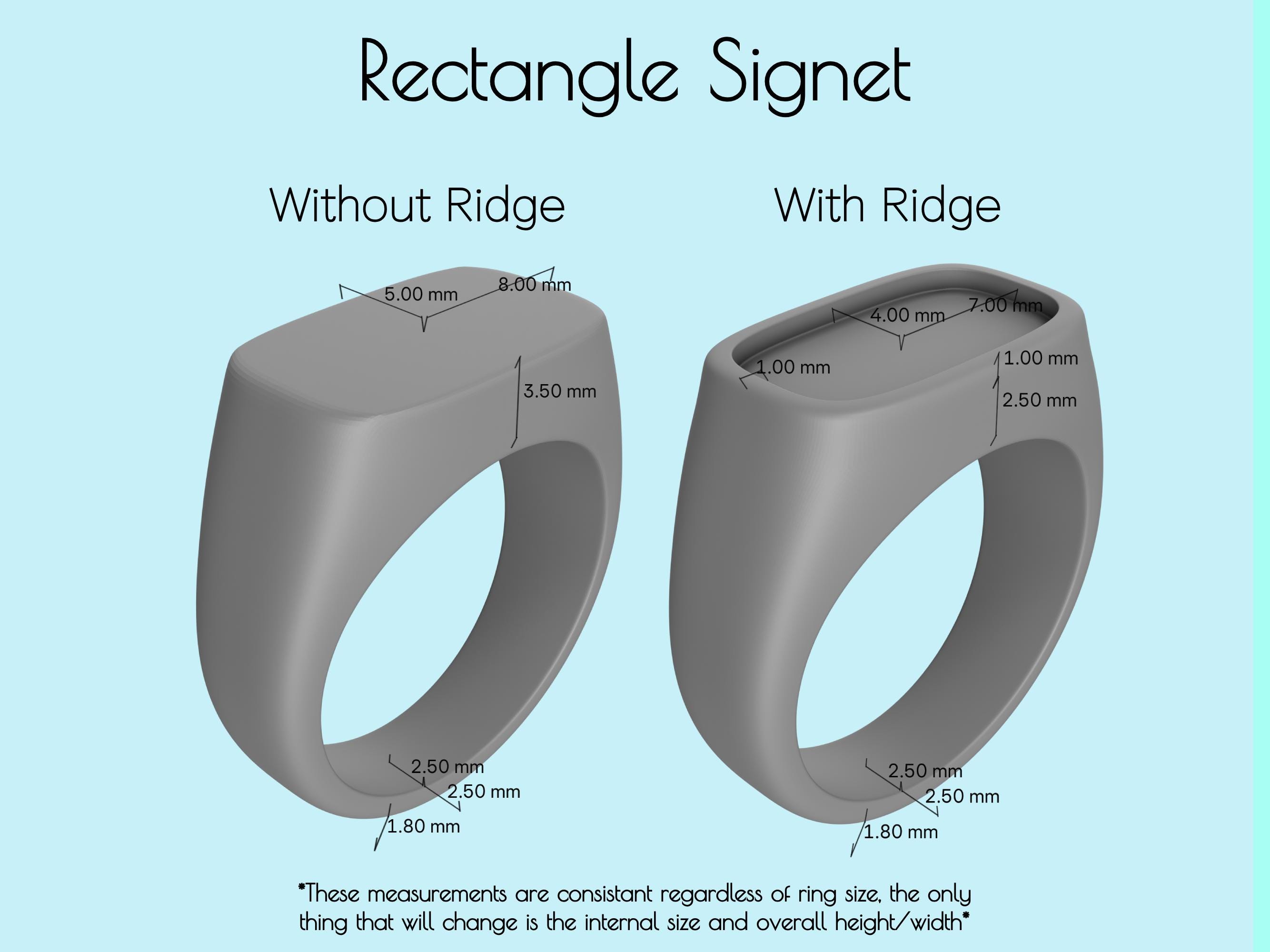 The Complete Signet Ring Collection - 10 Customizable 3D Rings - Each ...