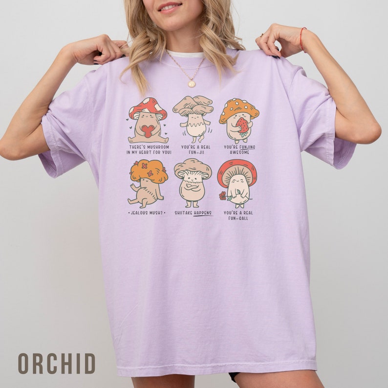 Mushroom Shirt, Cartoon Mushroom Tshirt, Motivation Inspirational ... Mushroom Shirt, Cartoon Mushroom Tshirt, Motivation Inspirational ...