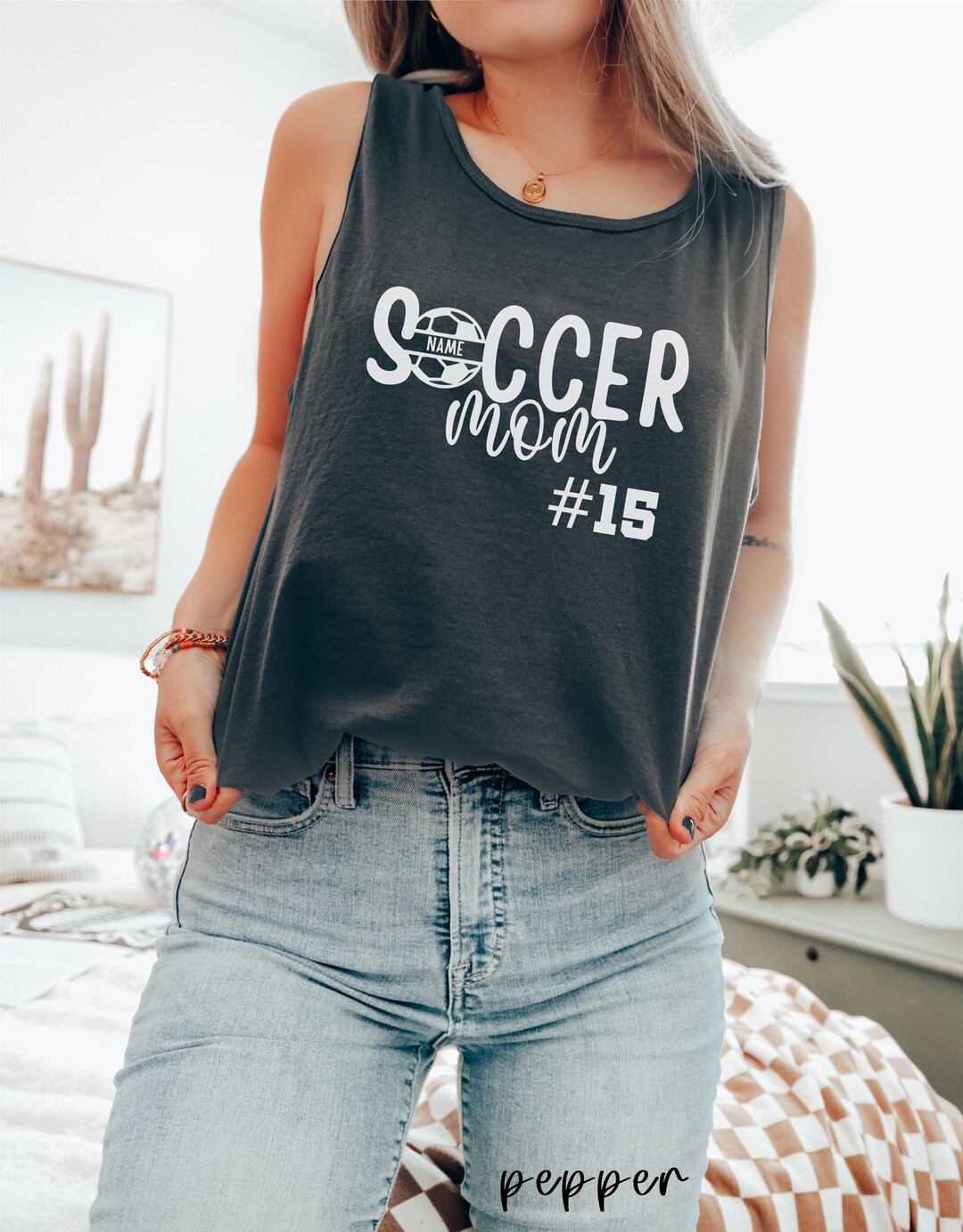 Customized Soccer Tank Top, Your Name Soccer Shirt, Personalizable ...