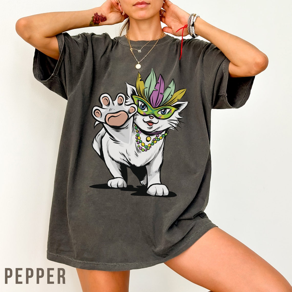 Mardy Gras Cat Shirt, Funny Mardi Gras Festival Tee, Mardi Gras ...