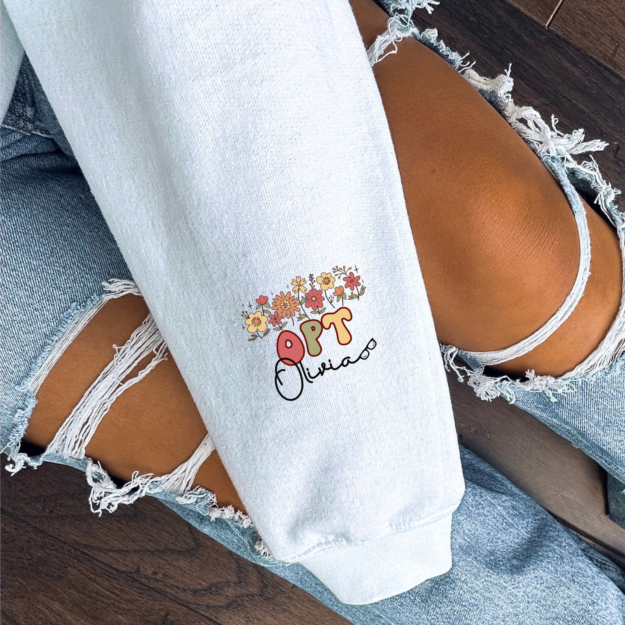 Wildflowers Optician Sweater, Personalized Sweatshirt, Optometry ...