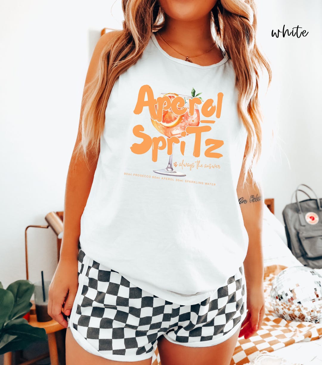 Aperol Spritz is Always the Answer Tank Top, Alcohol Funny Quote ...