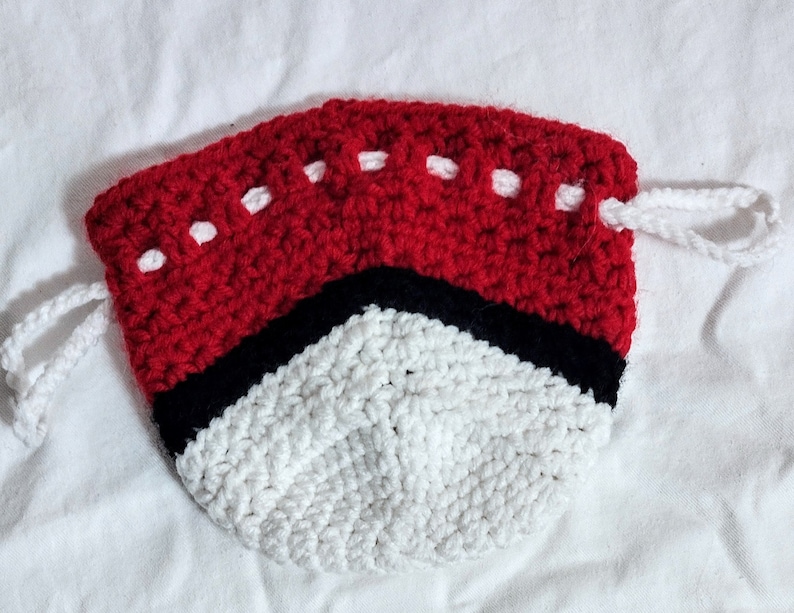 Pokemon Pokeball Dice Bag Crochet Drawstring Bag - Etsy