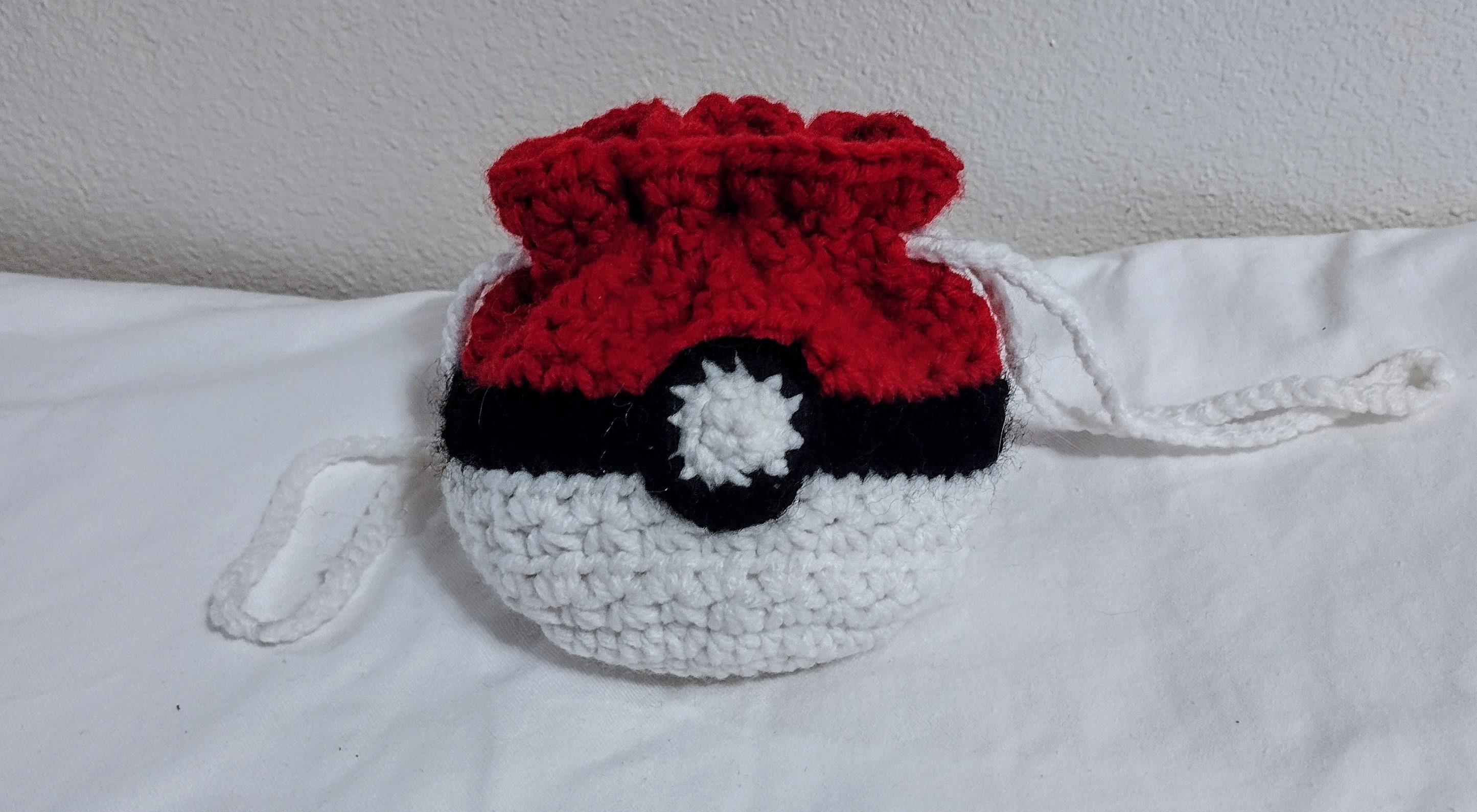 Pokemon Pokeball Dice Bag Crochet Drawstring Bag - Etsy
