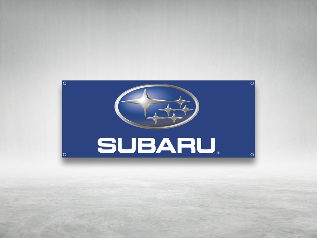 Subaru Logo Banner Vinyl Garage Sign Office or Showroom - Etsy