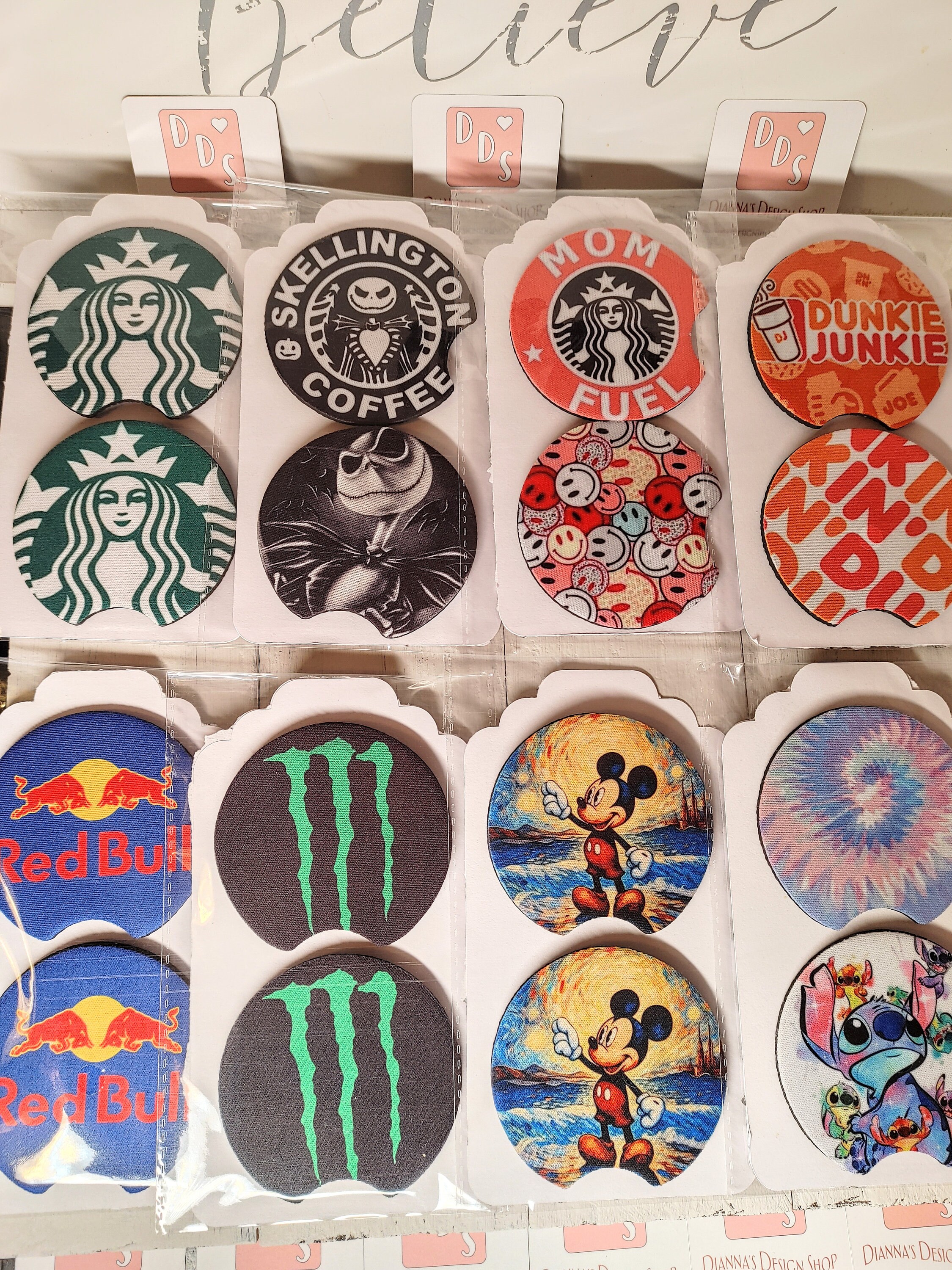 Personalized Custom Design Car Coasters Set of 2 Coasters 50% off ...