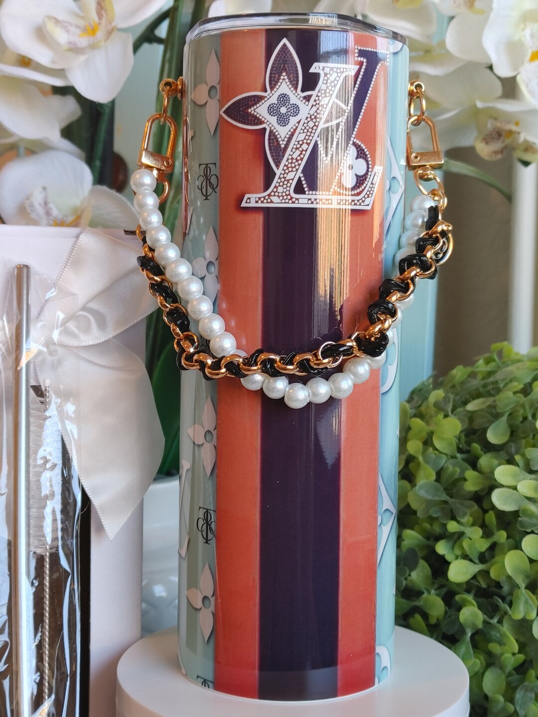 Personalized Customized Tiffany Designer Bag 20oz Tumbler With or ...