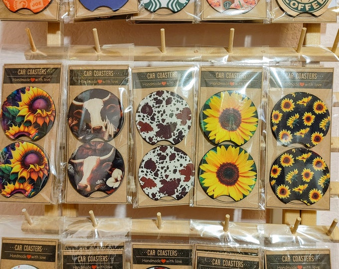 Personalized Custom Design Car Coasters - Set of 2 Coasters - 50% off ...