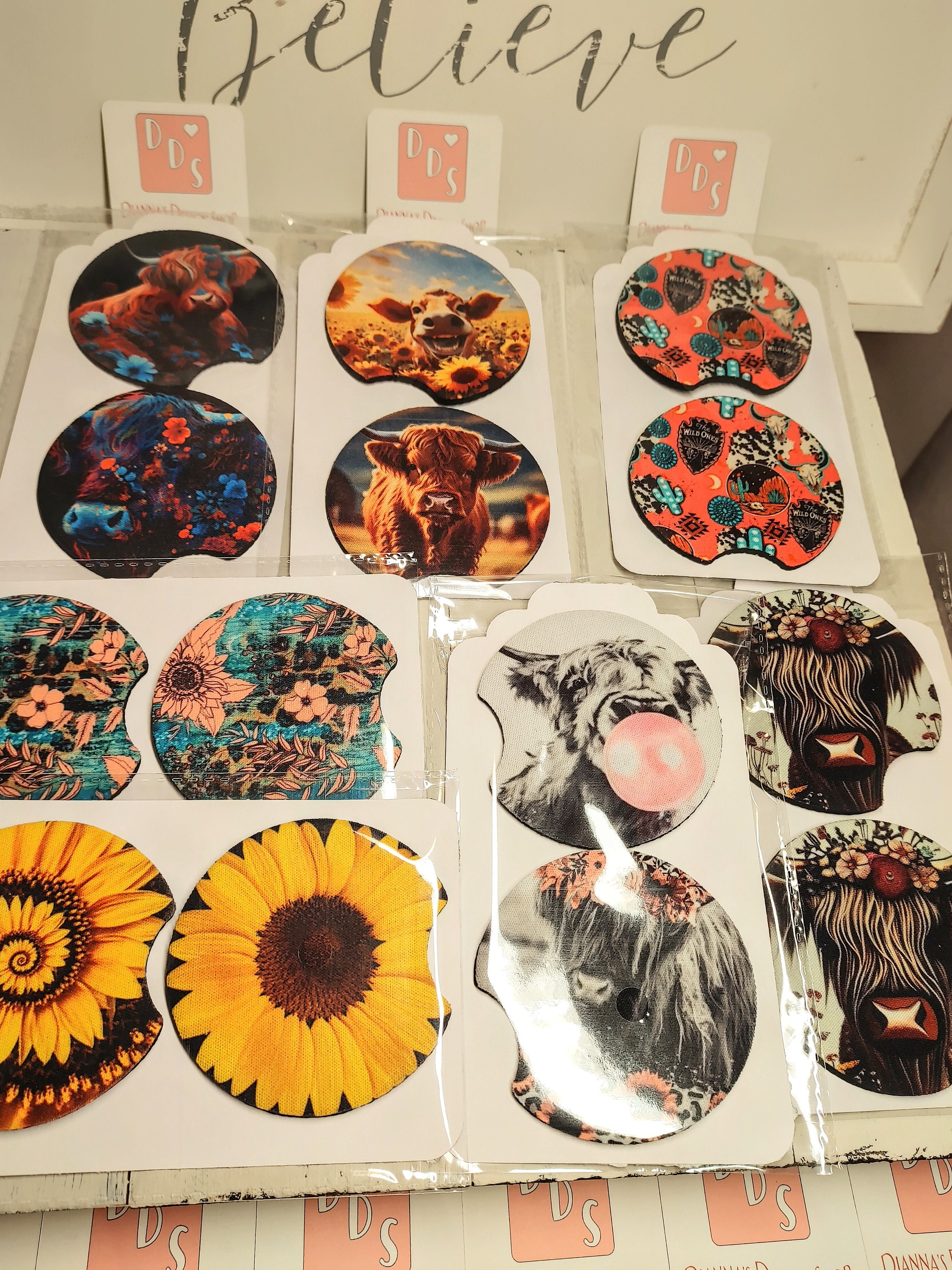 Personalized Custom Design Car Coasters - Etsy