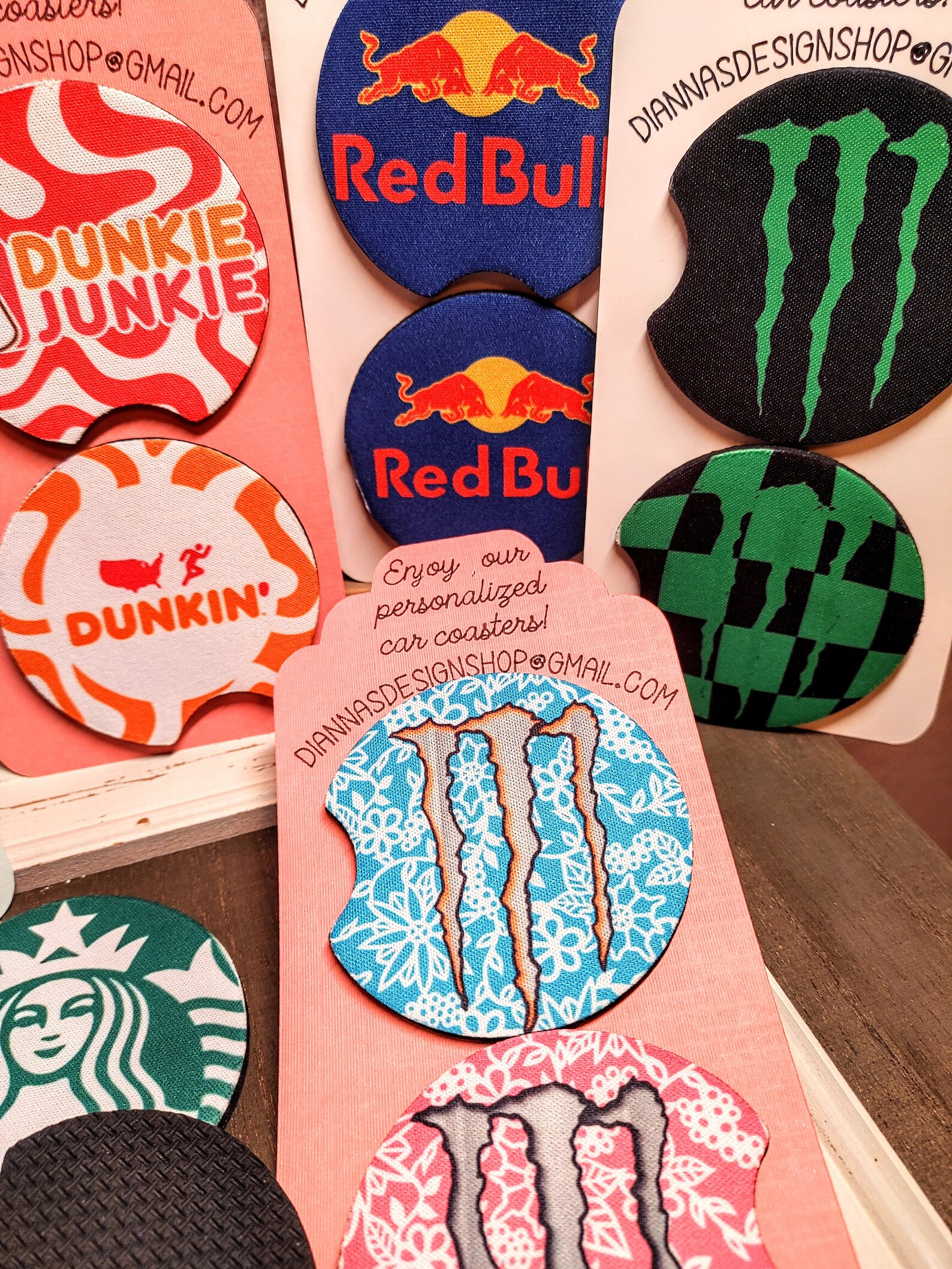 Personalized Custom Design Car Coasters Set of 2 Coasters 50% off ...