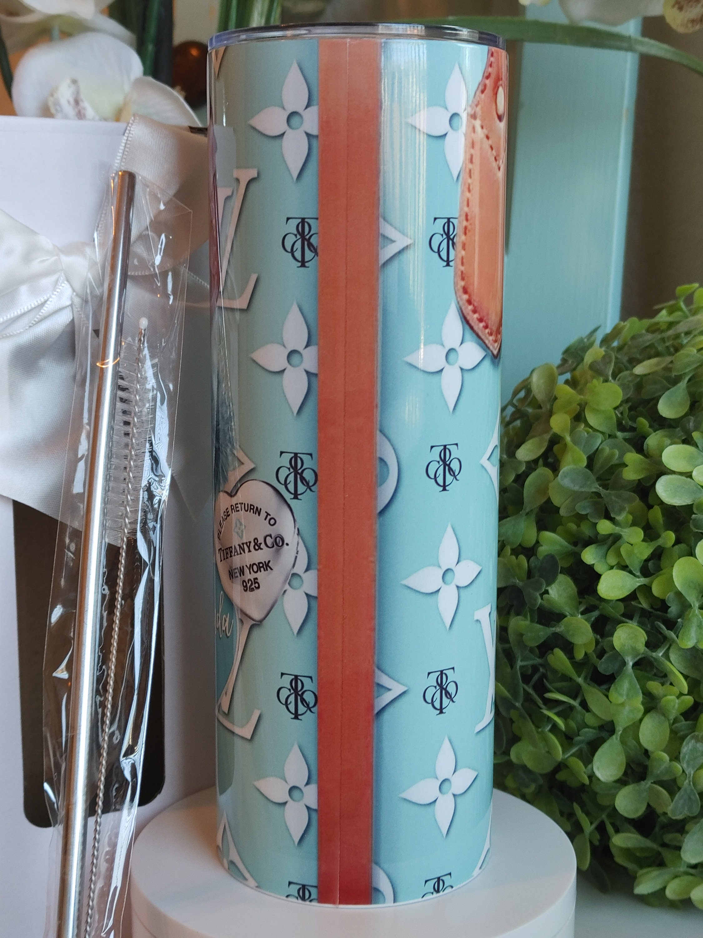 Personalized Customized Tiffany Designer Bag 20oz Tumbler With or ...