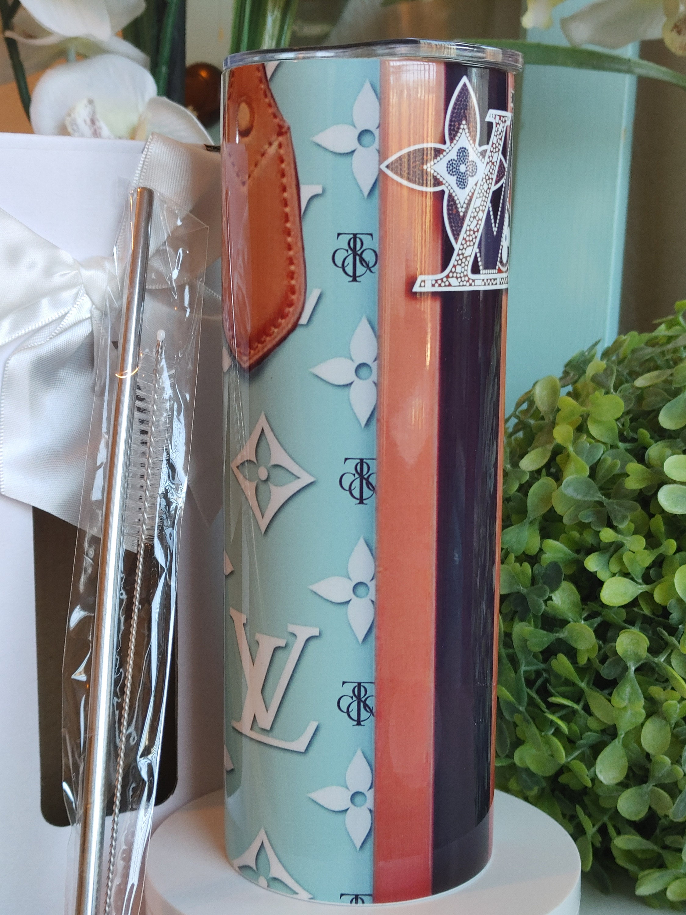 Personalized Customized Tiffany Designer Bag 20oz Tumbler With or ...