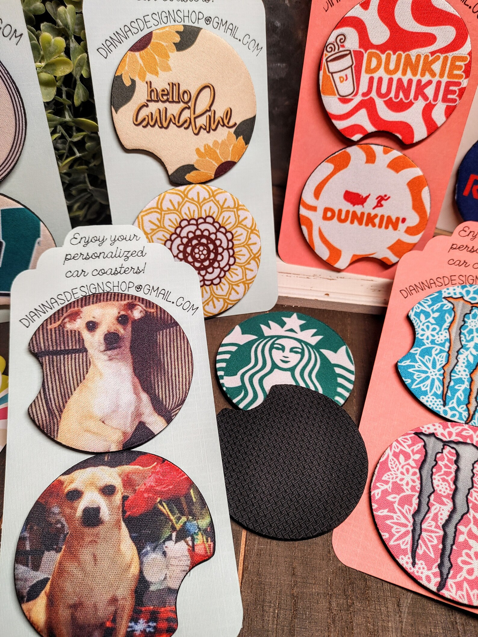 Personalized Custom Design Car Coasters Set of 2 Coasters 50% off ...