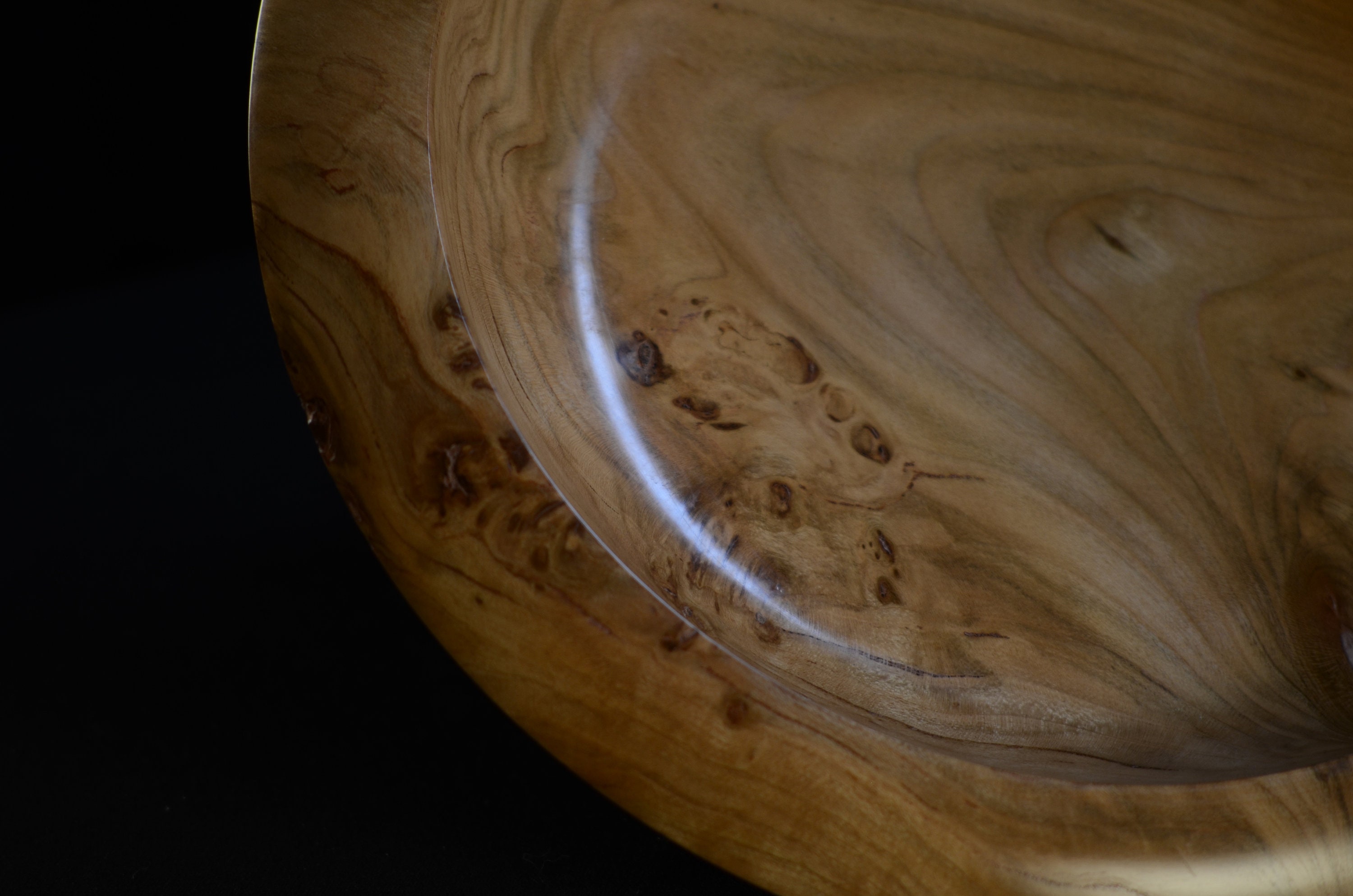 Rare Hand Turned Elm Burr Bowl - Etsy