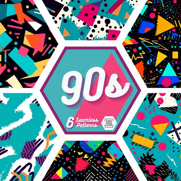 90s Design Patterns - Etsy