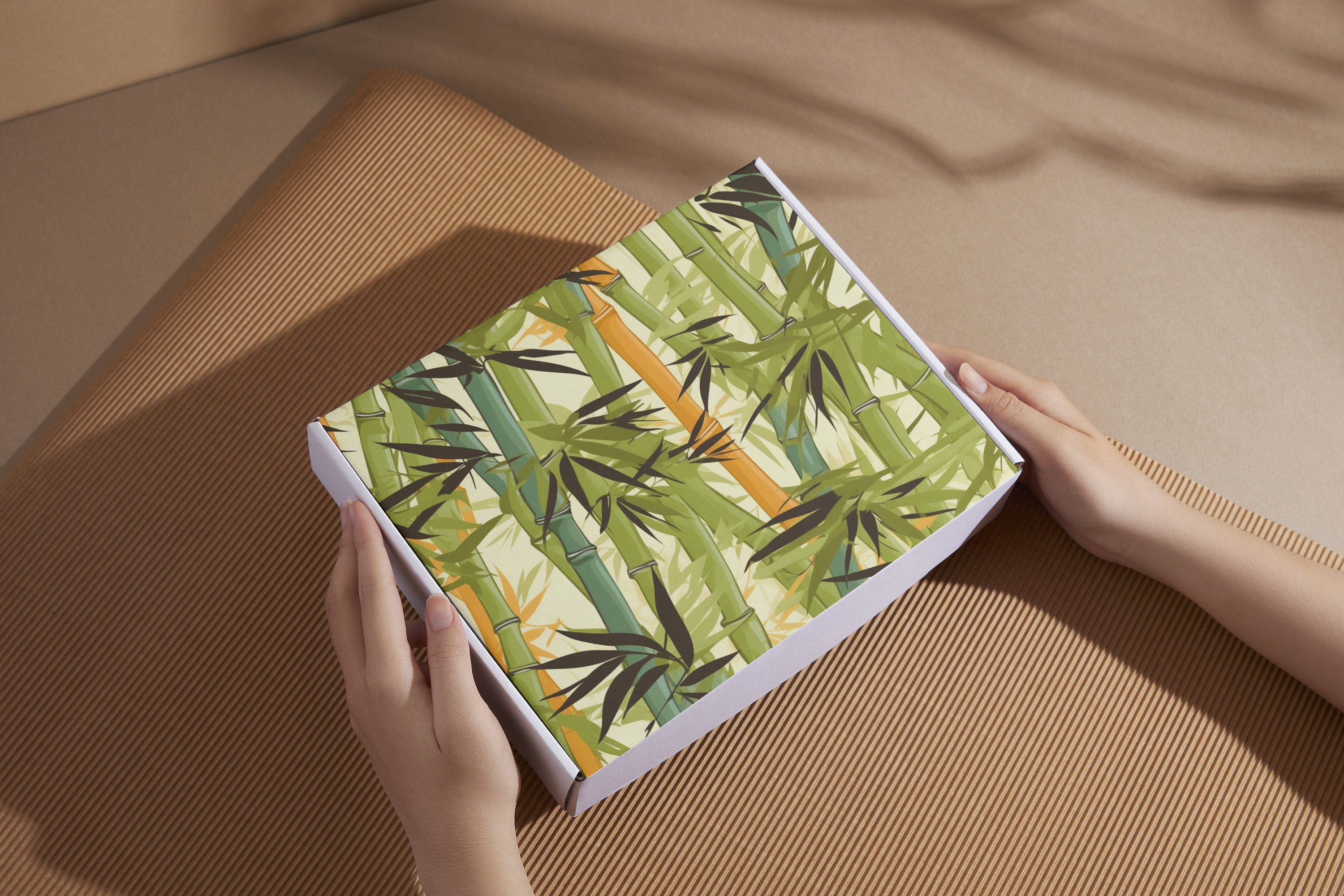 Bamboo Illustration Digital Pattern - Seamless Bamboo Digital Design ...