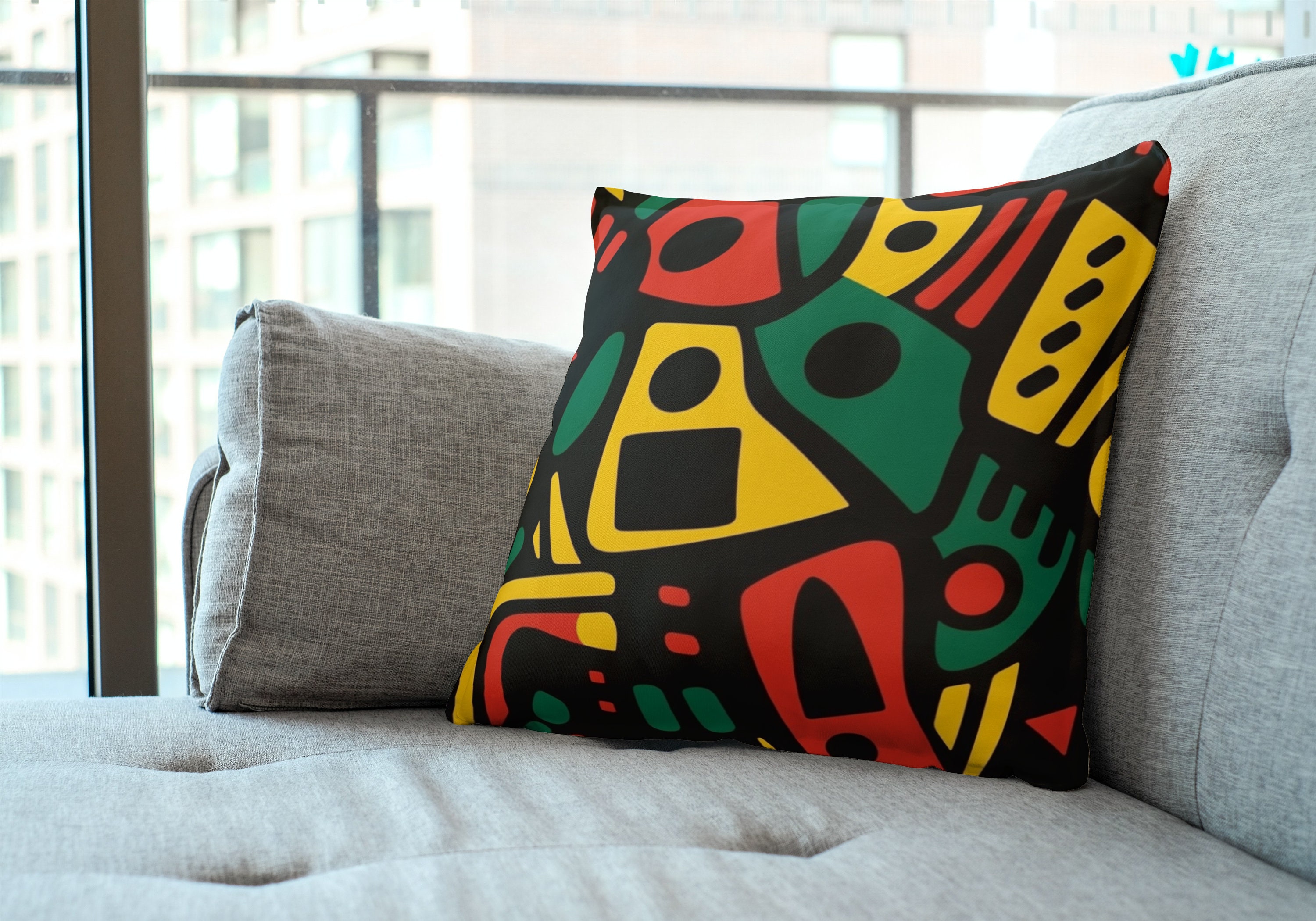 Pan-african Abstract Digital Pattern - Seamless Juneteenth Abstract Art ...