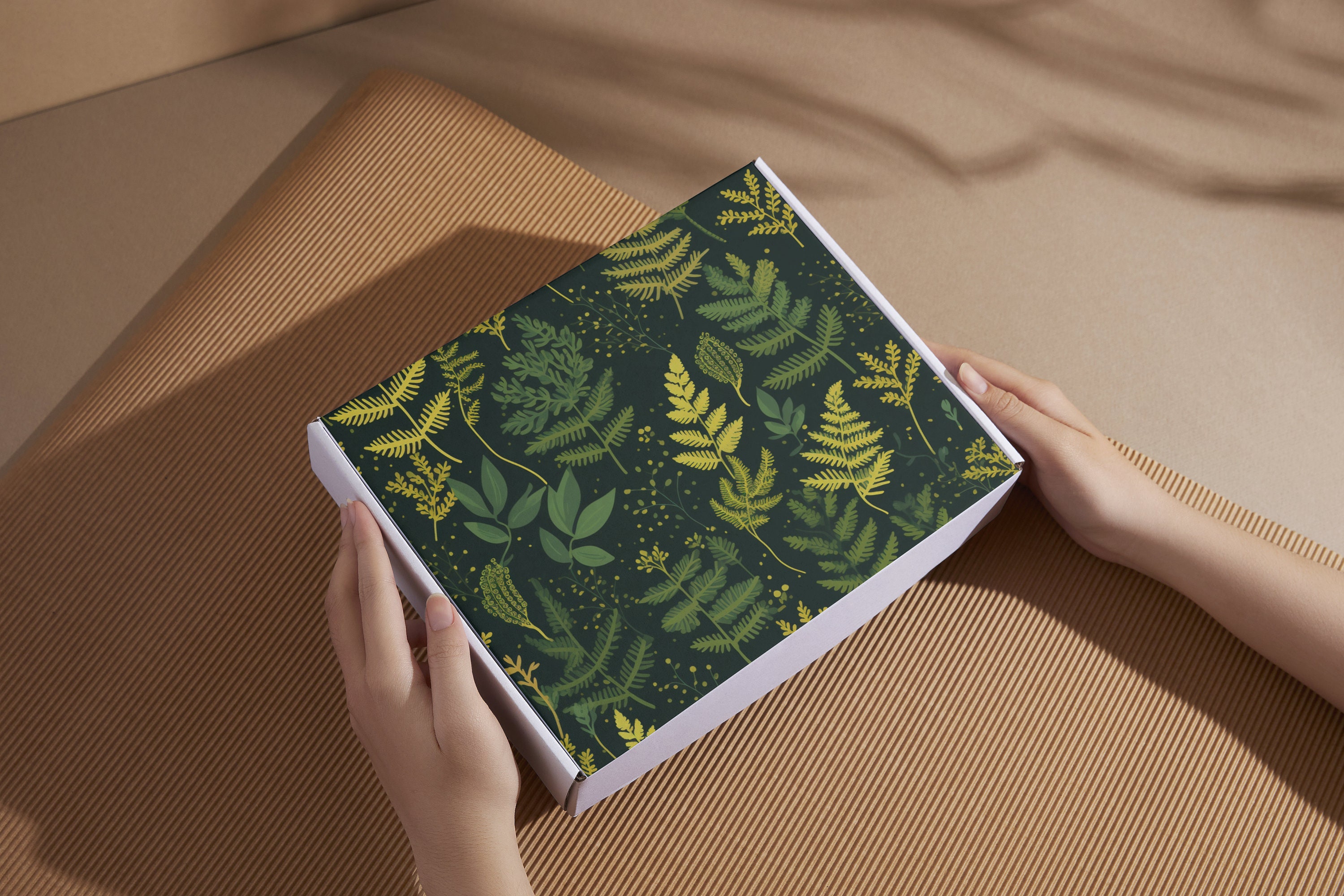 Fern Illustration Digital Pattern - Seamless Fern Digital Design ...