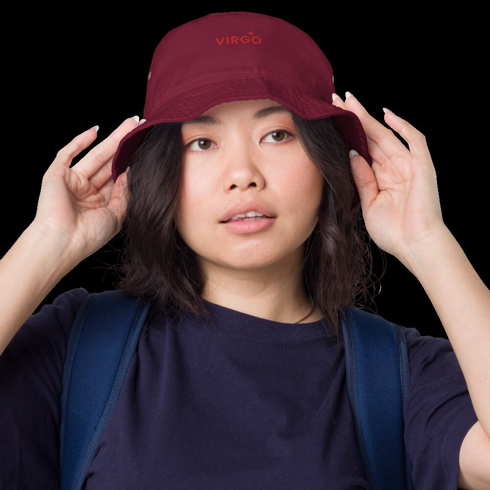 Virgo Bucket Hat, August September Birthday Month, Gift, Beige, Red ...