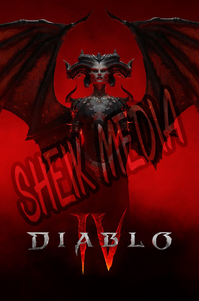 DIABLO 4 (DIABLO IV) Poster / Ultra High Quality / Digital Download ...