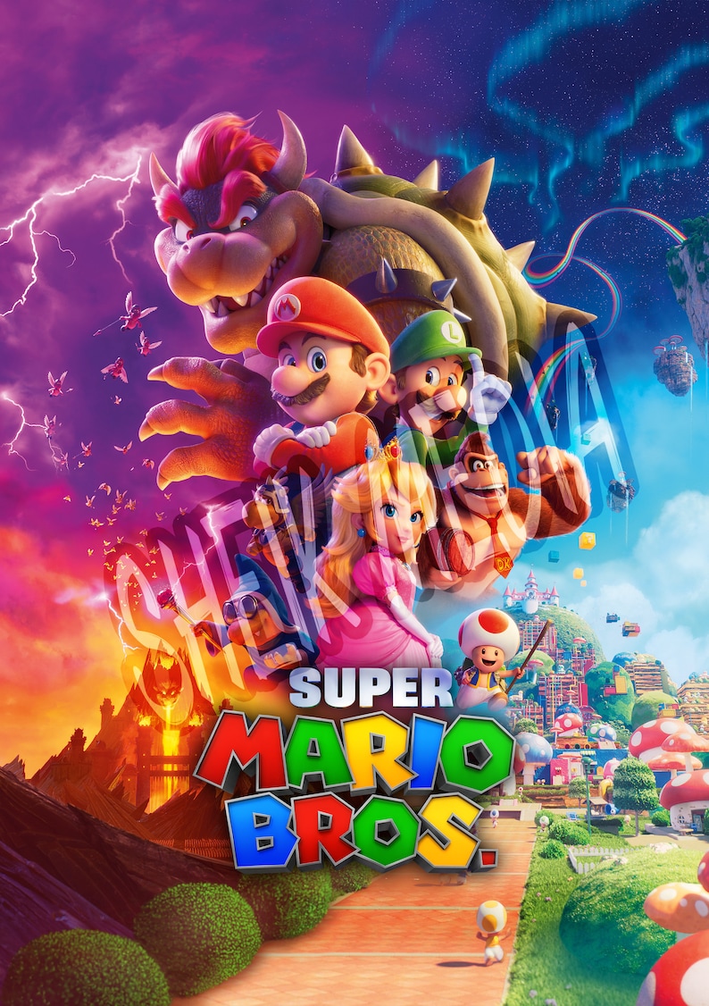 Super Mario Bros Movie Posters / High Quality / Digital Download / 2 ...