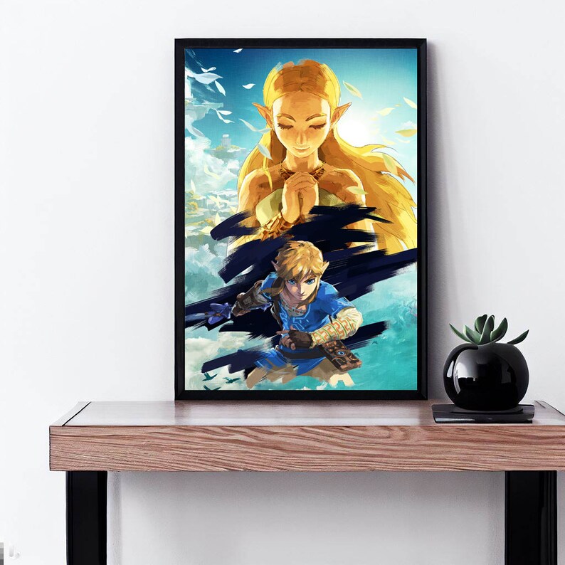 Zelda Poster: Tears of the Kingdom TOTK Link and Zelda / Digital ...