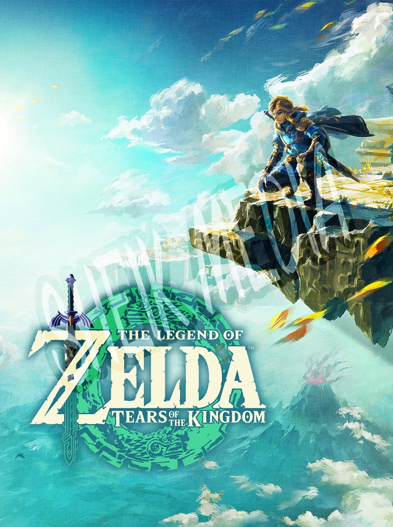 Zelda: Tears of the Kingdom TOTK Poster / High Quality / Digital ...