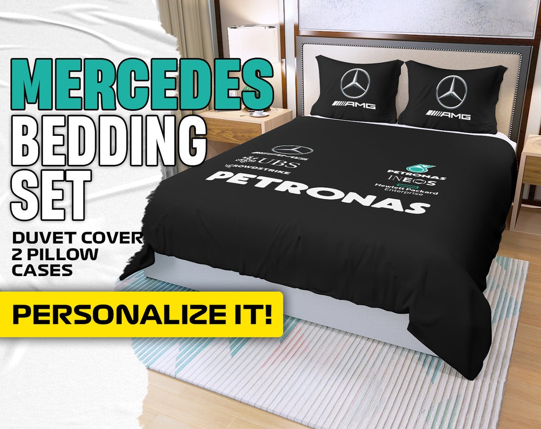 Merc Three Piece Bedding Set Perfect Gift for F1 Fan Present for ...