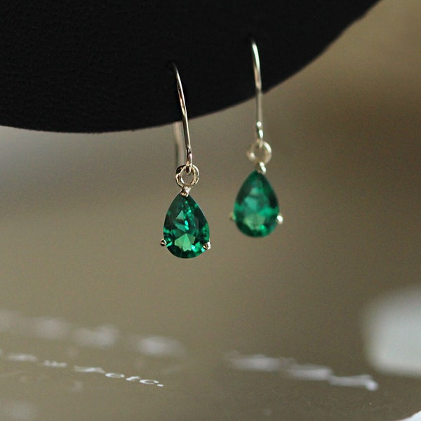 Emerald Drop Earring - Etsy