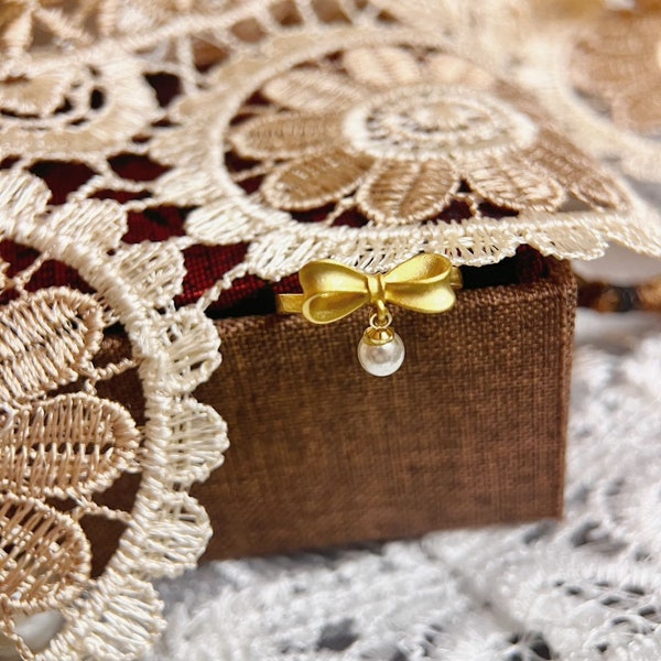 Gold Bow Ring - Etsy