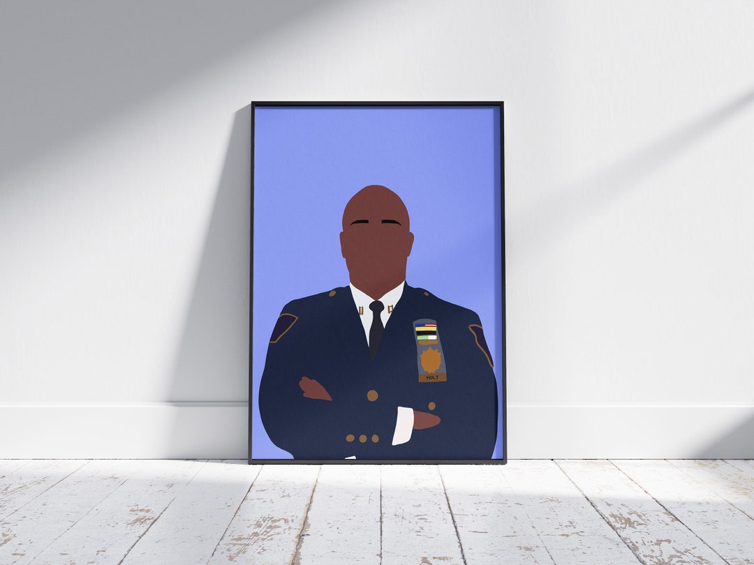 Captain Holt - Flat Vector Poster - Etsy