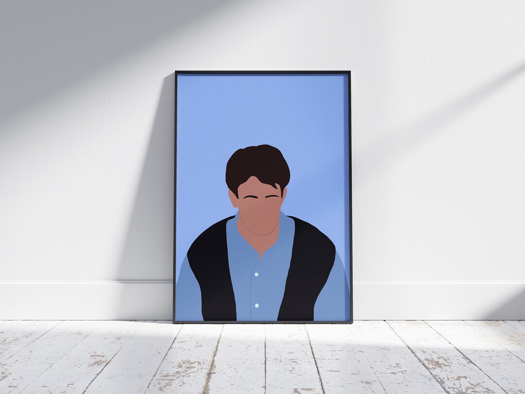 Chandler Bing Friends - Flat Vector Poster - Etsy