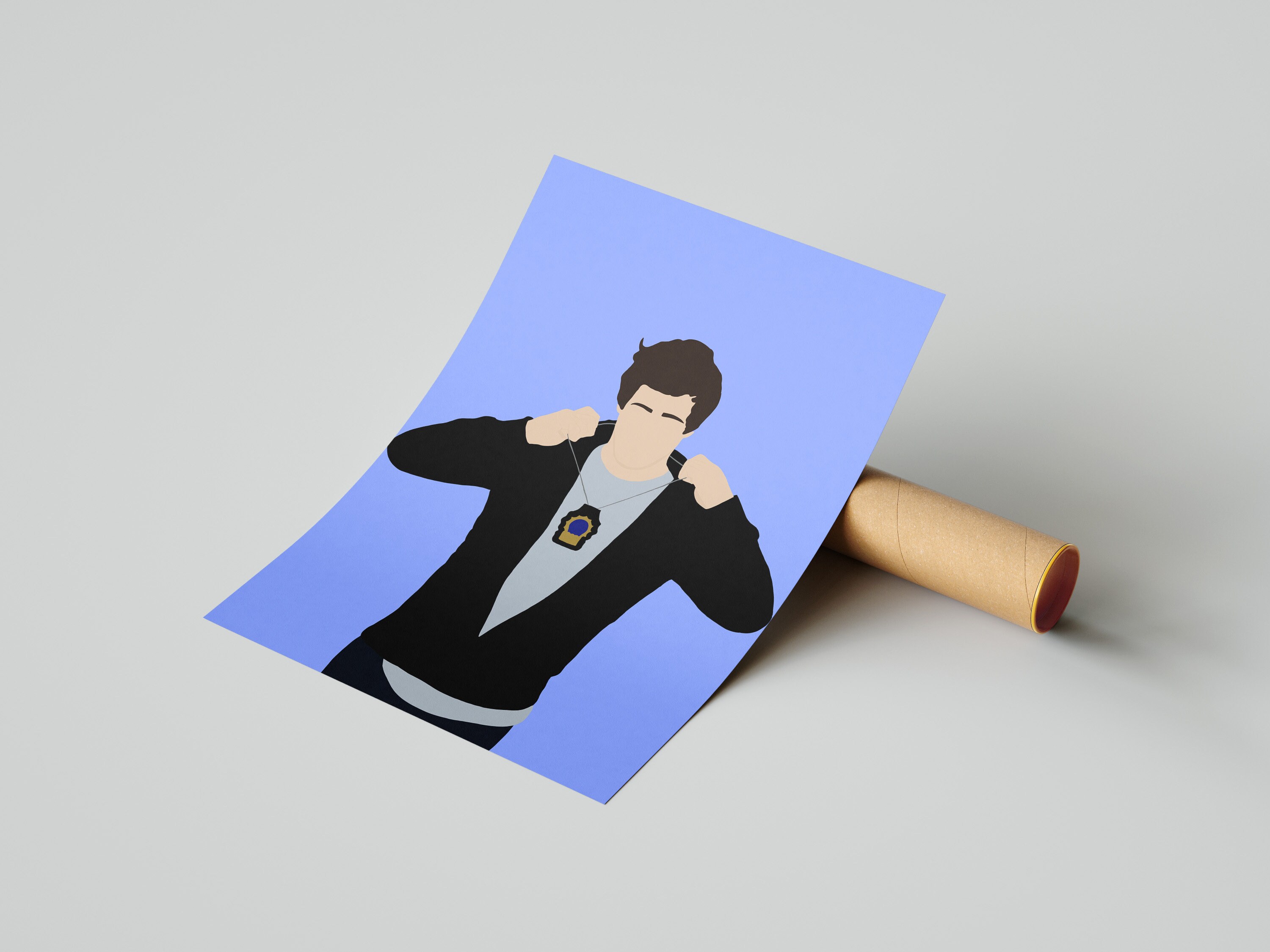 Jake Peralta Flat Vector Poster - Etsy