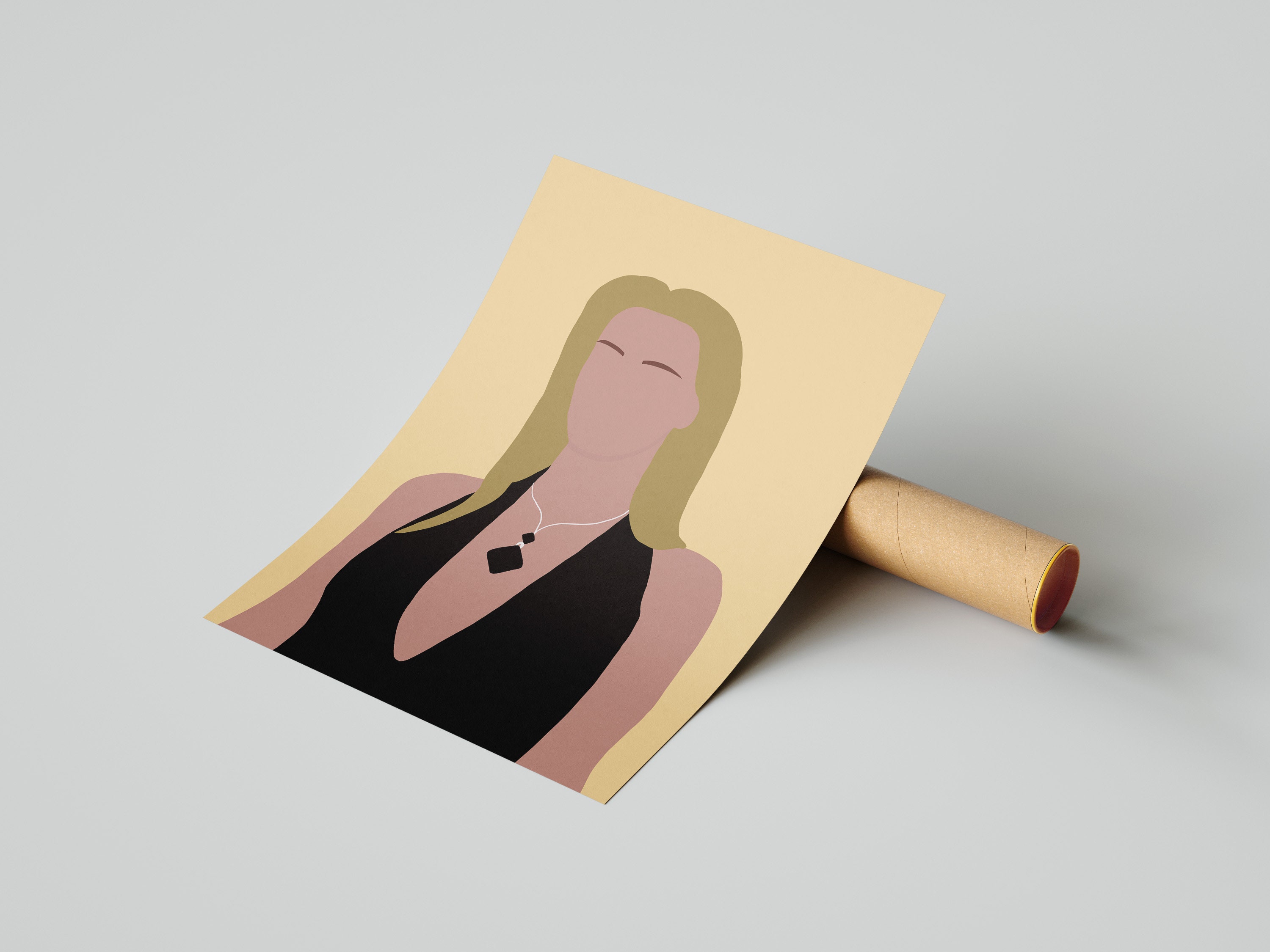 Phoebe Buffay Friends - Flat Vector Poster - Etsy