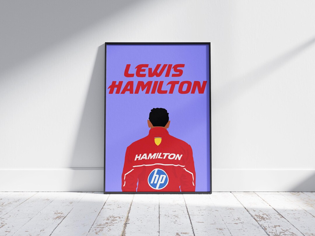 Lewis Hamilton - Flat Vector F1 Poster - Etsy