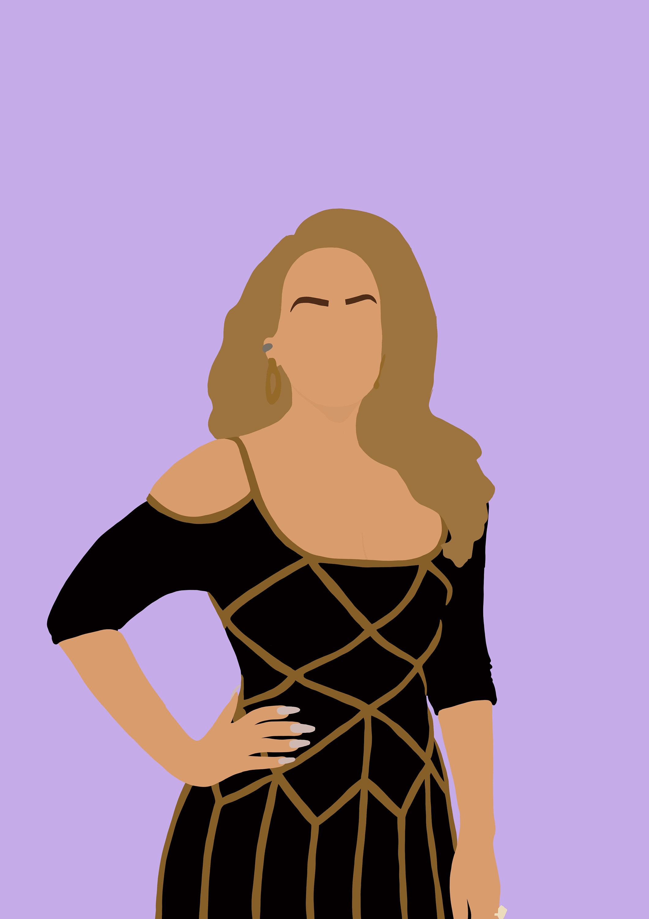 Adele - Flat Vector Poster - Etsy