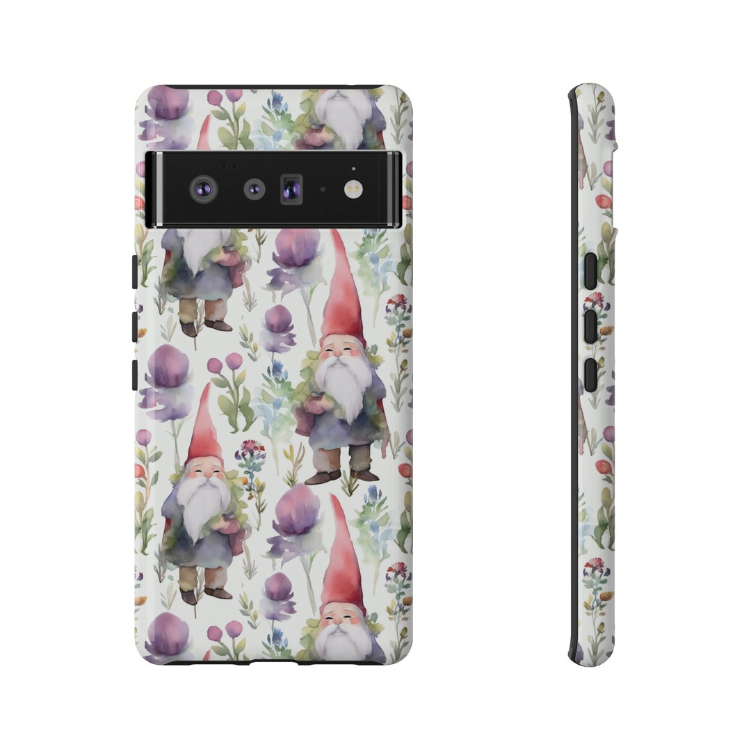 Samsung Galaxy and Google Pixel Phone Case, Quirky Garden Gnome Design ...