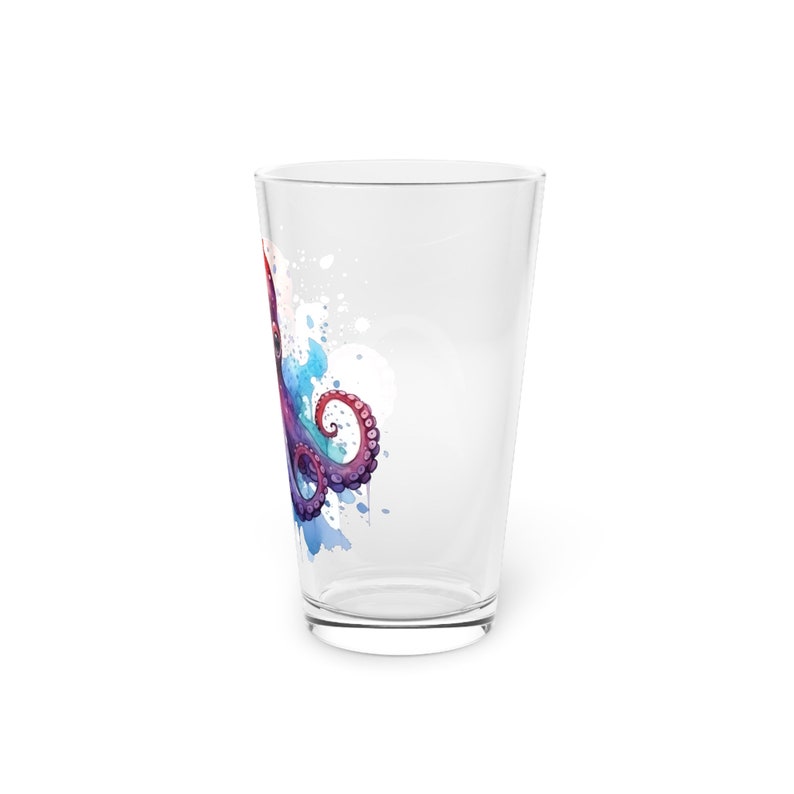 Vibrant Watercolor Octopus Glass, Embrace Your Love for the Ocean With ...