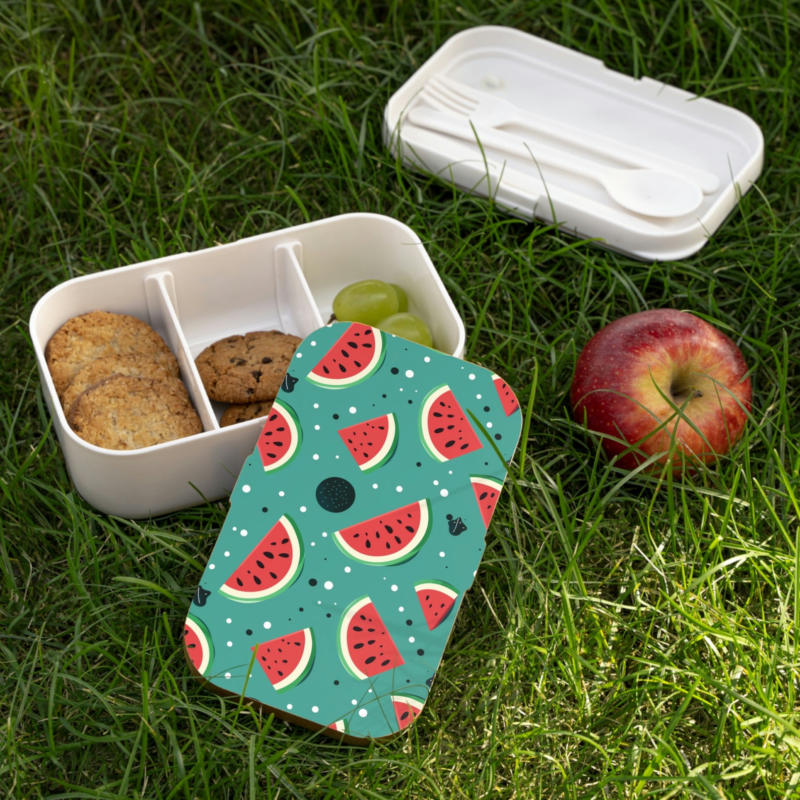 Cute Watermelon Lunch Box Playful Bento Container Fruit-inspired Meal ...