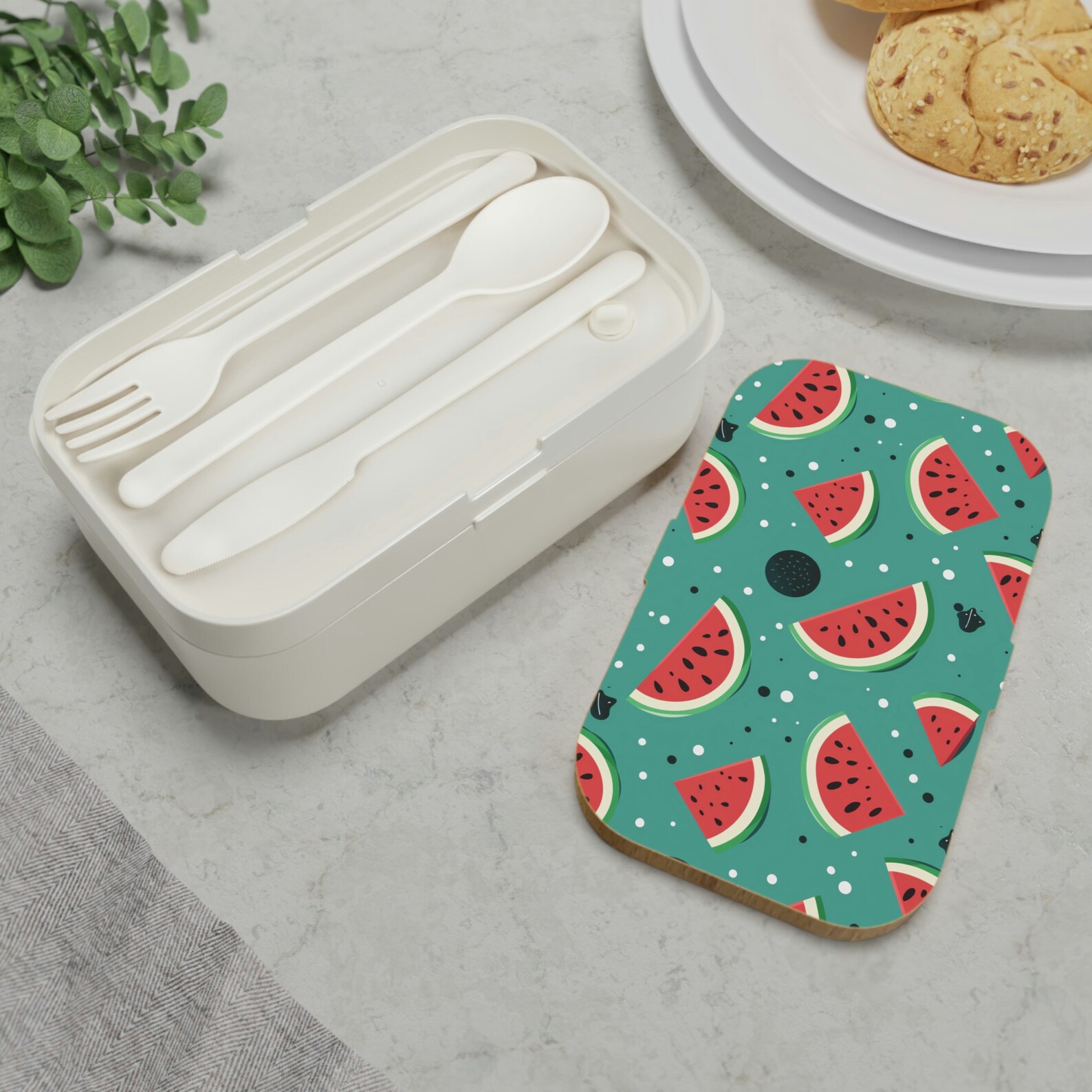 Cute Watermelon Lunch Box Playful Bento Container Fruit-inspired Meal ...