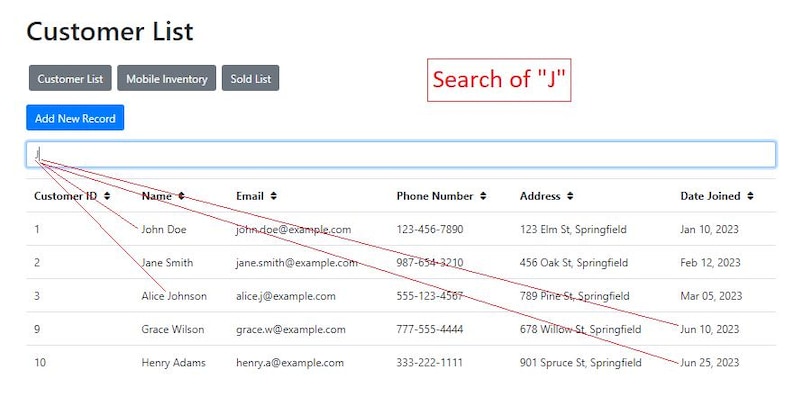 Dynamic Web App to Google Sheet CRUD Operation, Search and Sort Operation Code - Etsy