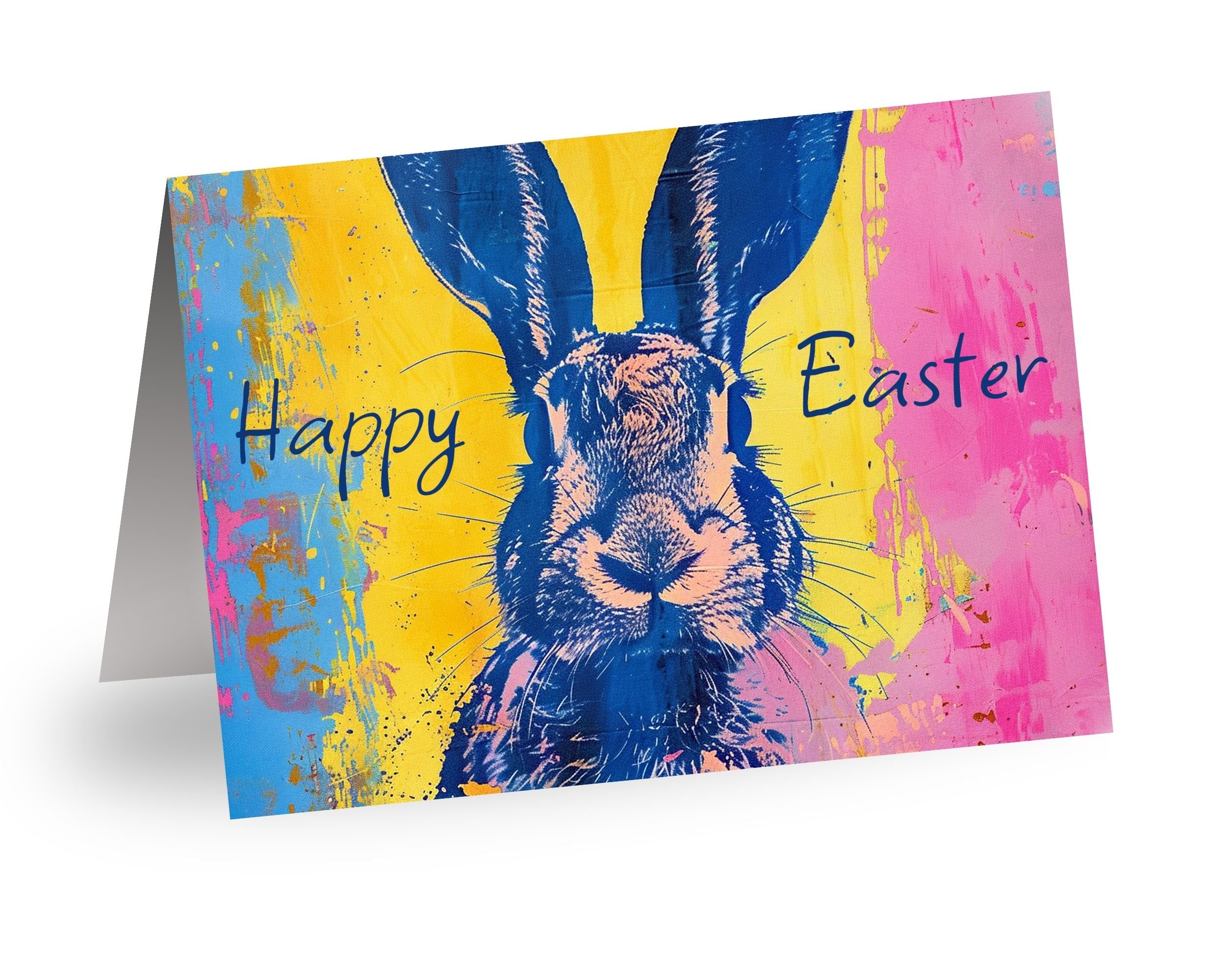Printable Easter Greetings Card Instant Download Unique Diy Greetings