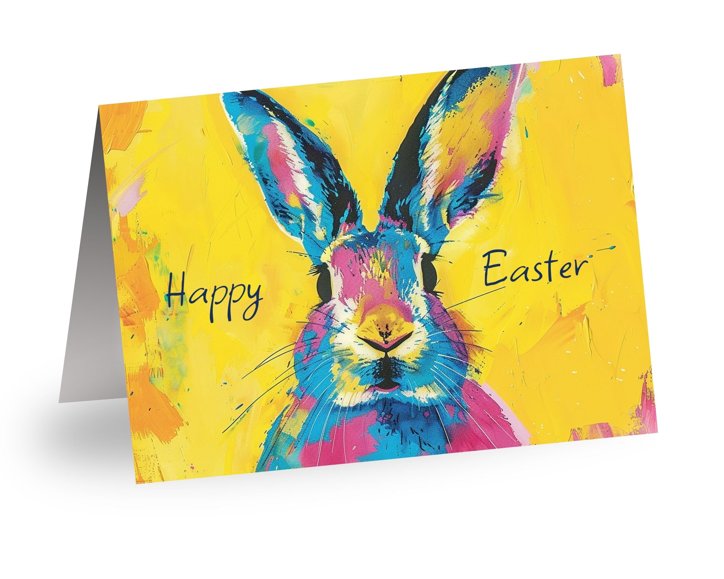 Printable Easter Greetings Card. Instant Download Unique DIY Greetings ...