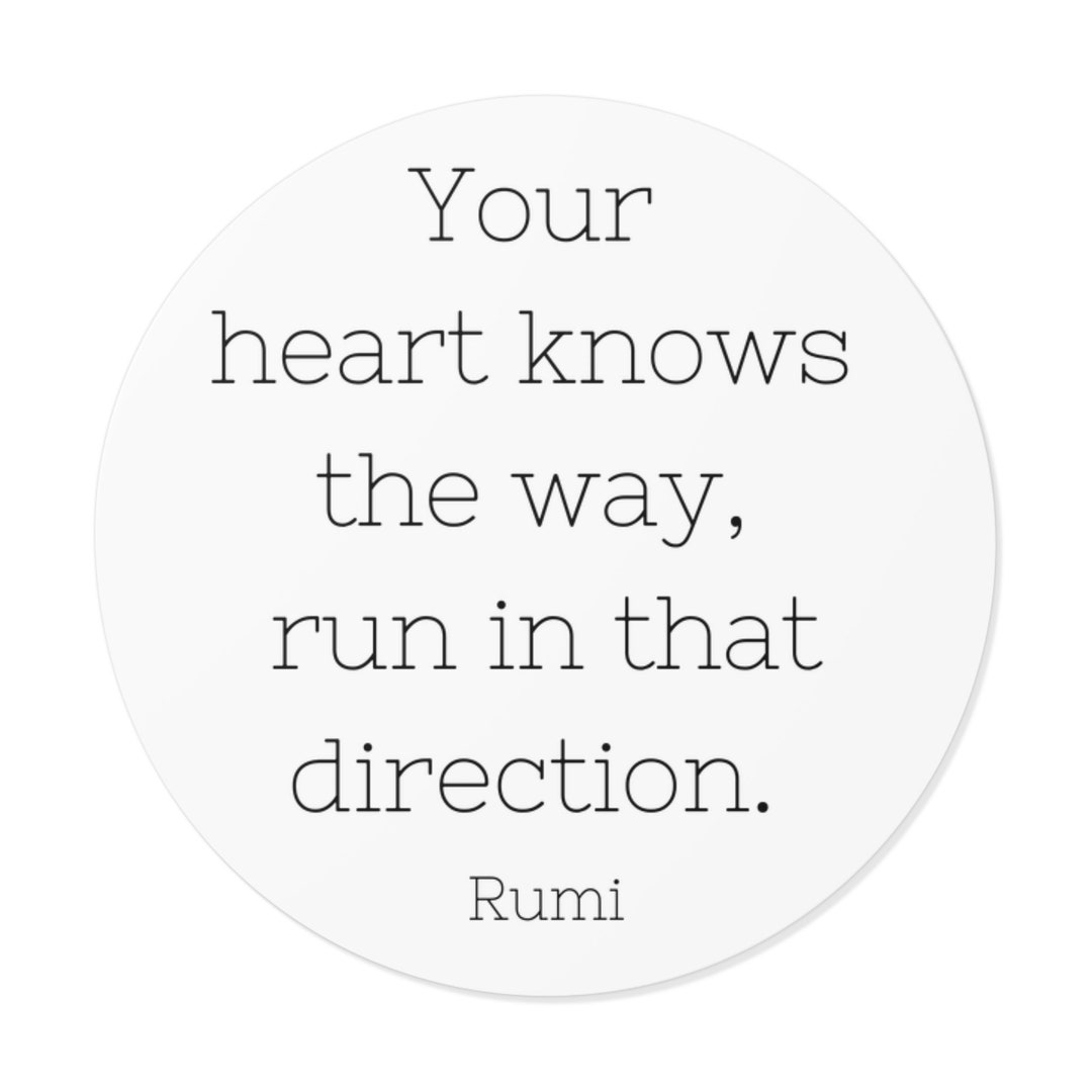 Rumi Quote Wisdom Vinyl Sticker Collection for Inspiration and ...