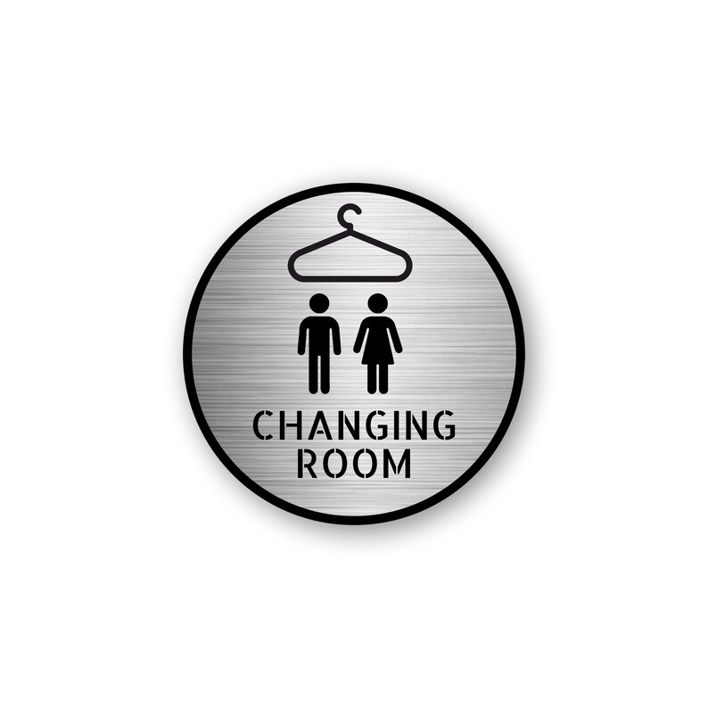 Changing Room Sign: Gold Acrylic Self-adhesive 6x6 - Etsy