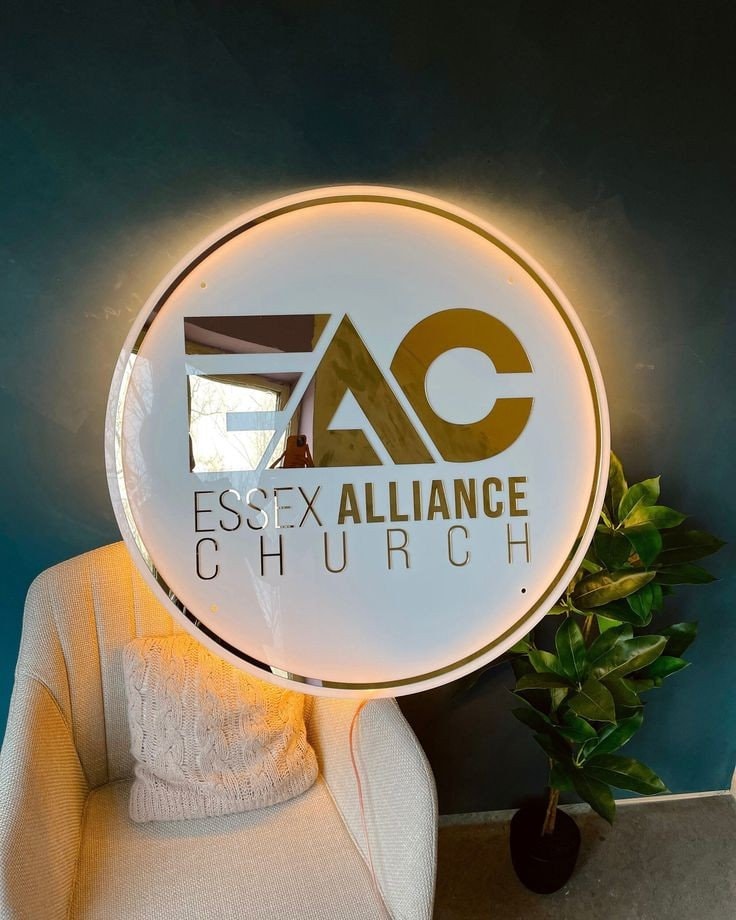 Custom Backlit Acrylic Sign Acrylic Logo Sign LED Business Sign Salon ...